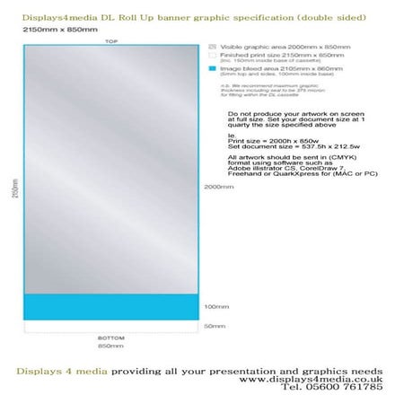 roll up banner spec sheet | PDF