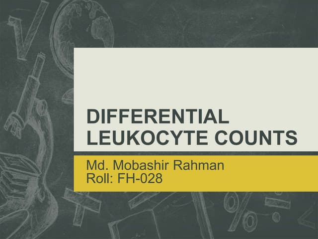 Differential cell count | PDF
