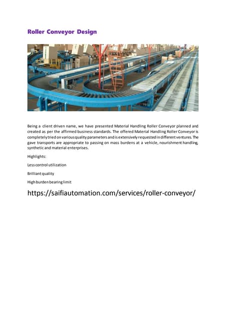 Pallet conveyor system | PPT