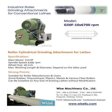 Roller cylindrical grinding | PDF