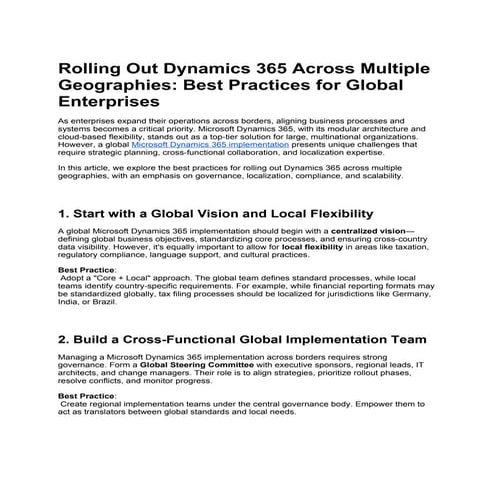 Rolling Out Dynamics 365 Across Multiple Geographies_ Best Practices ...