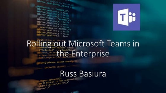 Introduction to Microsoft Teams | PPT