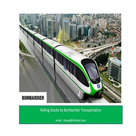 Bombardier Transportation Rolling Stock | PPTX