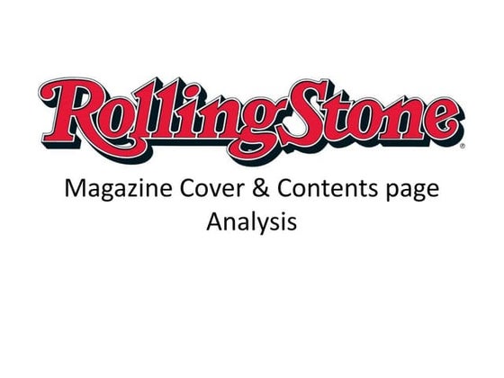 The Rolling Stone magazine | PPT