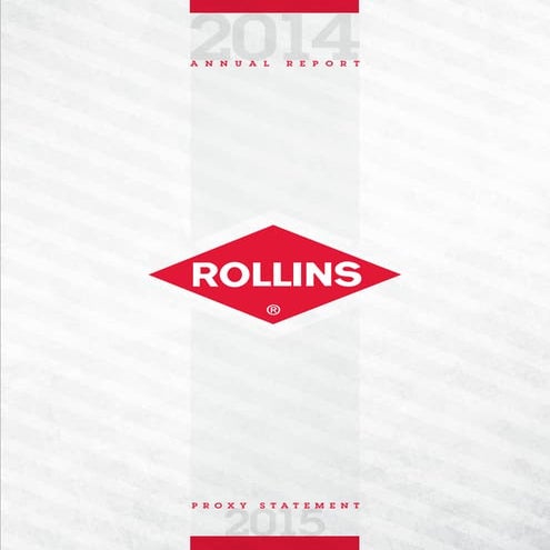Rollins, inc. 2014 form 10 k and 2015 proxy statement[5] | PDF