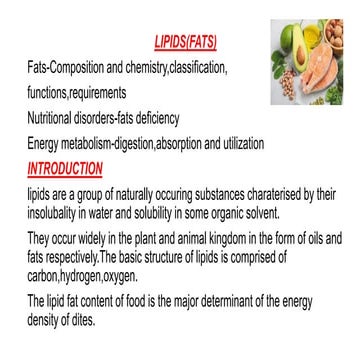 Fats - Structure and Composition | PPTX