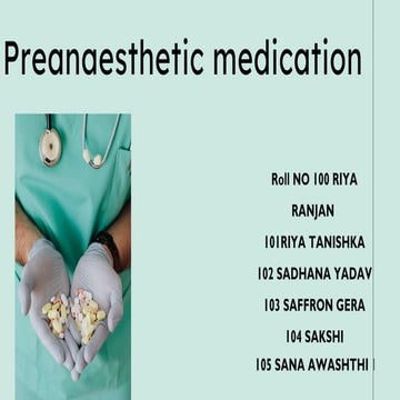 premedication | PPT
