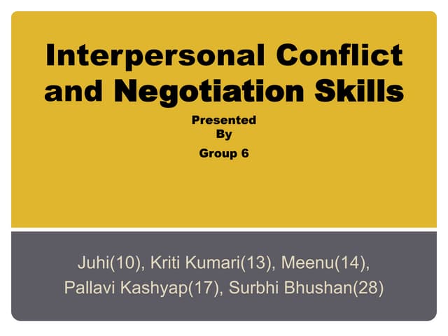 1. introduction to conflict | PPT