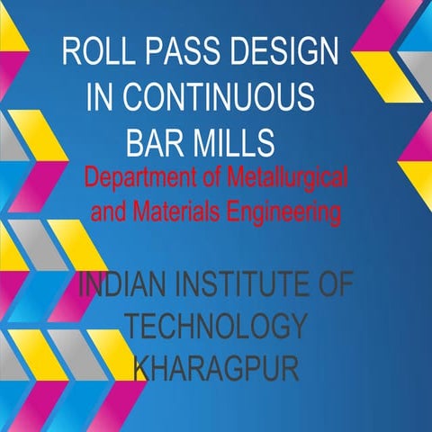 Roll pass design in continuous bar mills | PDF