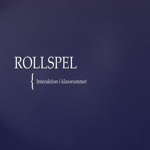 Rollspel | PPT
