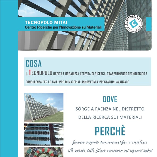 Tecnopolo Materiali Innovativi Faenza | PDF