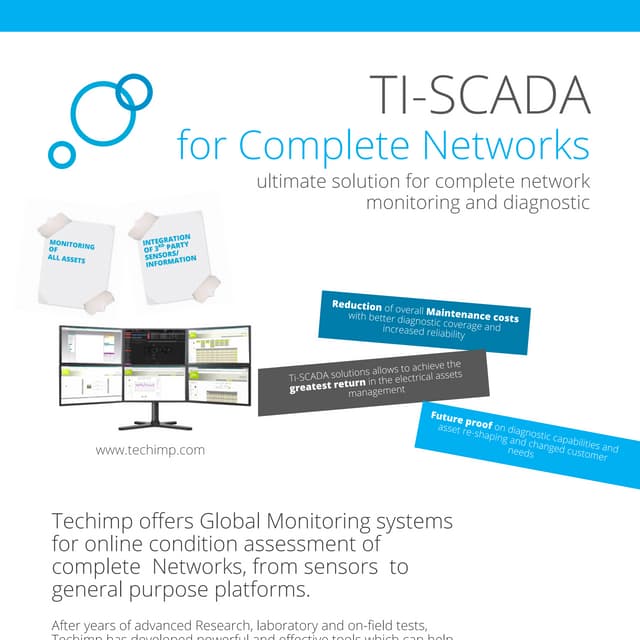 TiSCADA for complete network monitoring, one user interface for all condition data. | PDF