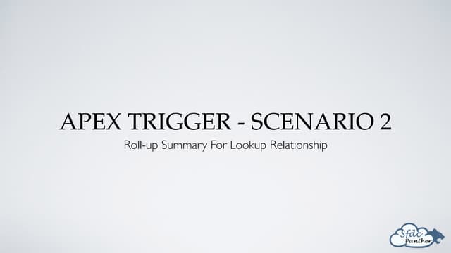 Rollup Summary Trigger For Lookup Relationship Salesforce Salesforce Apextrigger Ppt