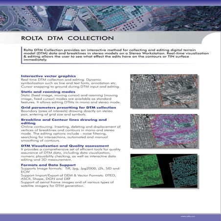 Rolta’s collection of Digital Tarrin Model (DTM) | PDF | Technology & Computing