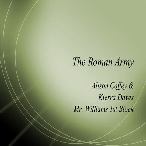 Roman Army | PPT