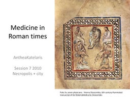 Roman Medicine | PPT