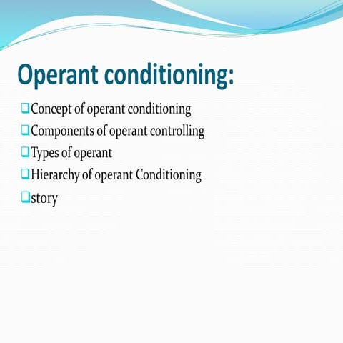 Operant Conditioning | PPTX