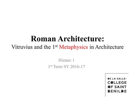 ANCIENT ROMAN ARCHITECTURE | PPT