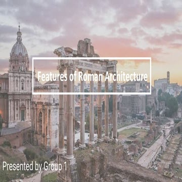 Roman architecture | PPT