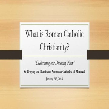 What is Roman Catholic Christianity? | PPTX