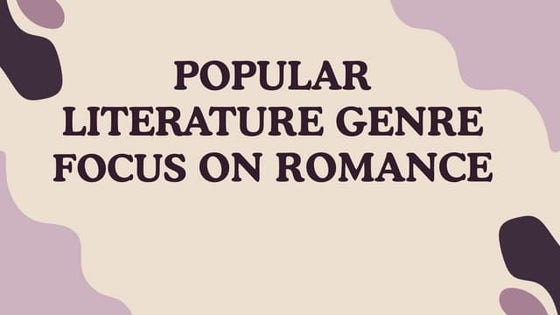 Chick Literature (Chick Lit) | PPTX