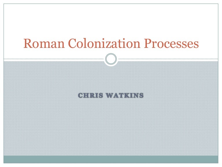 Sanisera field school, session no. 8: Roman colonization processes, b…