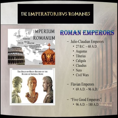Roman Emperors (Julio-Flavian) | PPT