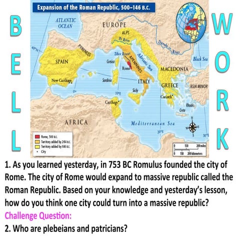 Roman empire lesson 2 the Roman Republic | PPT