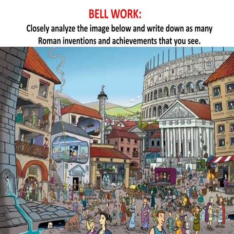 Roman empire lesson 6 roman achievements | PPTX