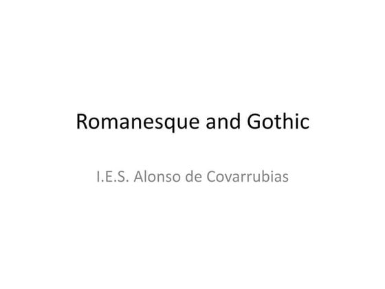 Activities about gothic art | PDF