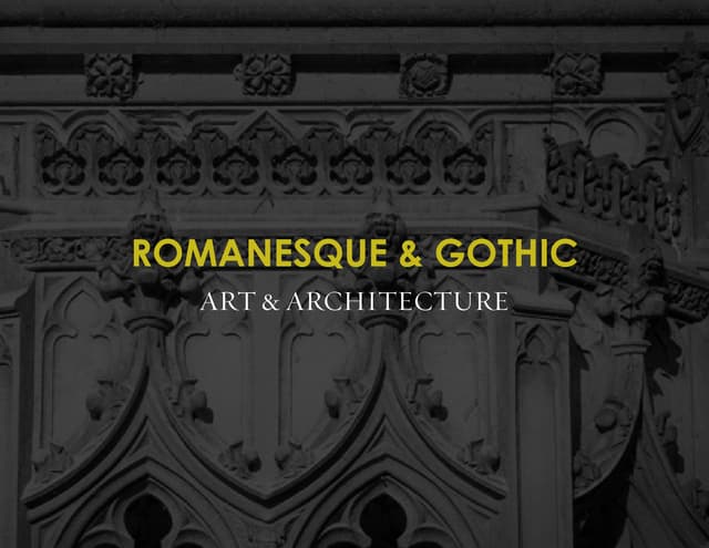 Art 9 - Byzantine, Romanesque, and Gothic Art | PPTX