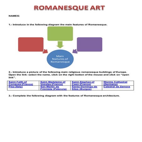 Project Romanesque art | DOCX | Christianity | Religion & Spirituality