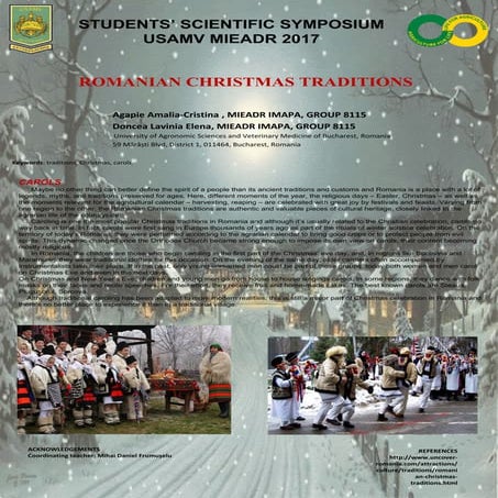 Christmas traditions in Romania | PPTX