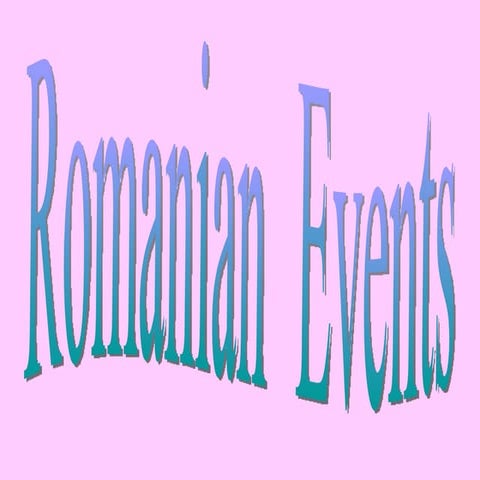 Romanian Events | PPT