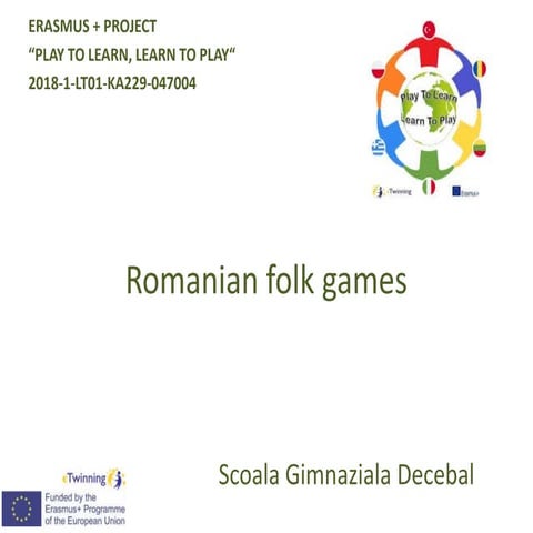 Romanian folk games | PPTX