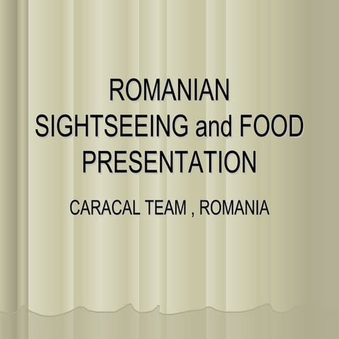 Romanian presentation | PPT