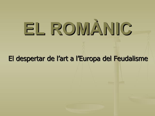 Presentación sobre Arte Románico (power point) | PPTX