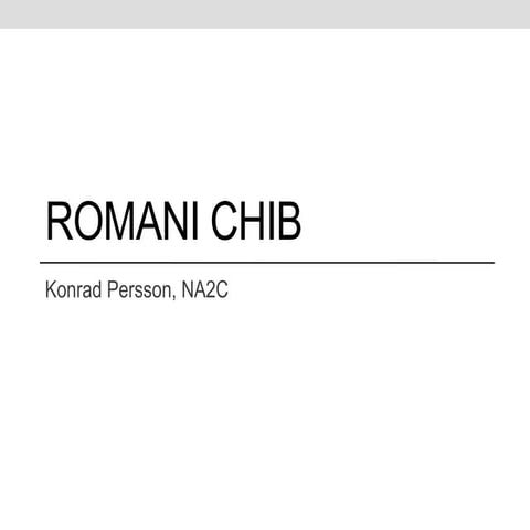 Romani chib | PPTX