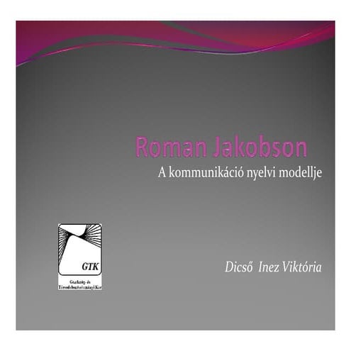 Roman jakobson | PDF