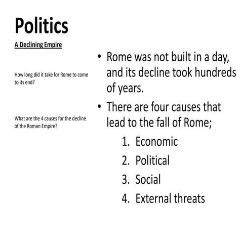 Roman Lesson 8 - Politics part 3 | PPT