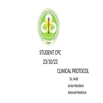 Acute febrile illness with Mods in a middle aged adult | PPTX