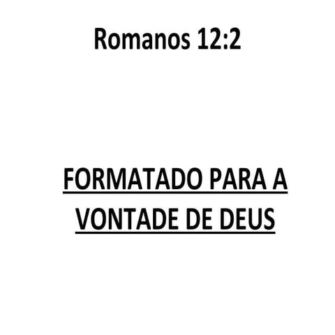 Romanos 12.2 | PPT
