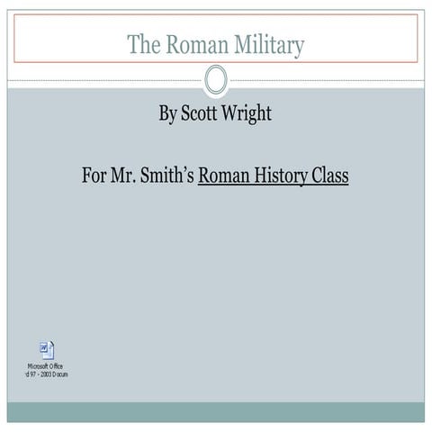 Roman powerpoint | PPT