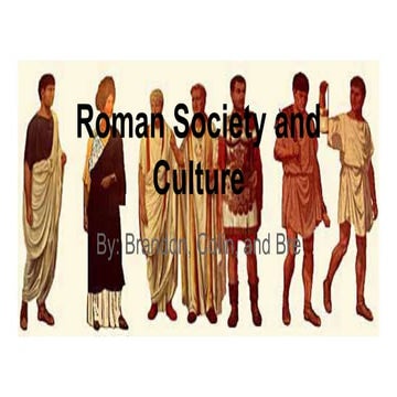 Roman society and culture | PPTX