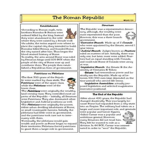 Roman republic handout and key | PDF