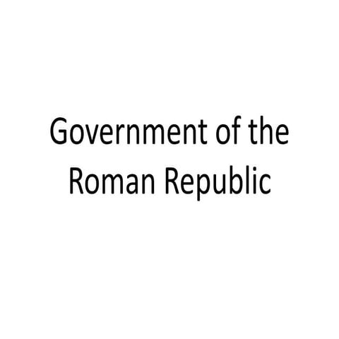 Roman republic | PPTX