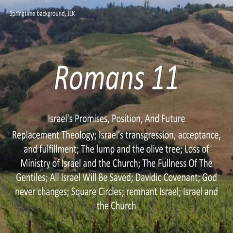 Romans Chapter 11, Replacement Theology, The olive tree, John Piper ...