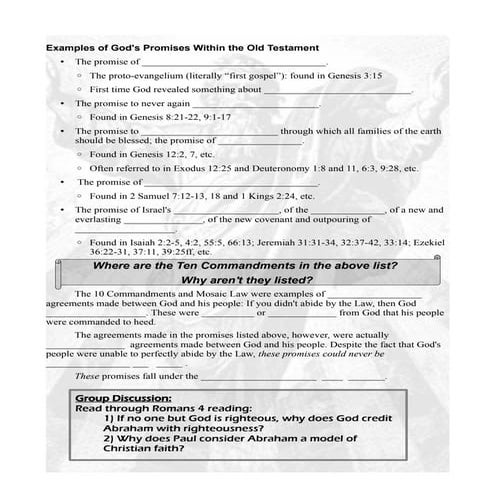 Romans 4 (nrsv) handout | PDF