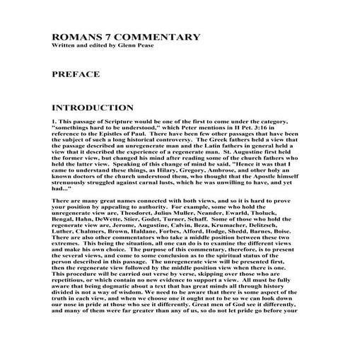 Romans 7 commentary | PDF