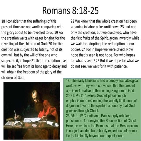 Romans 8 | PPTX | Christianity | Religion & Spirituality